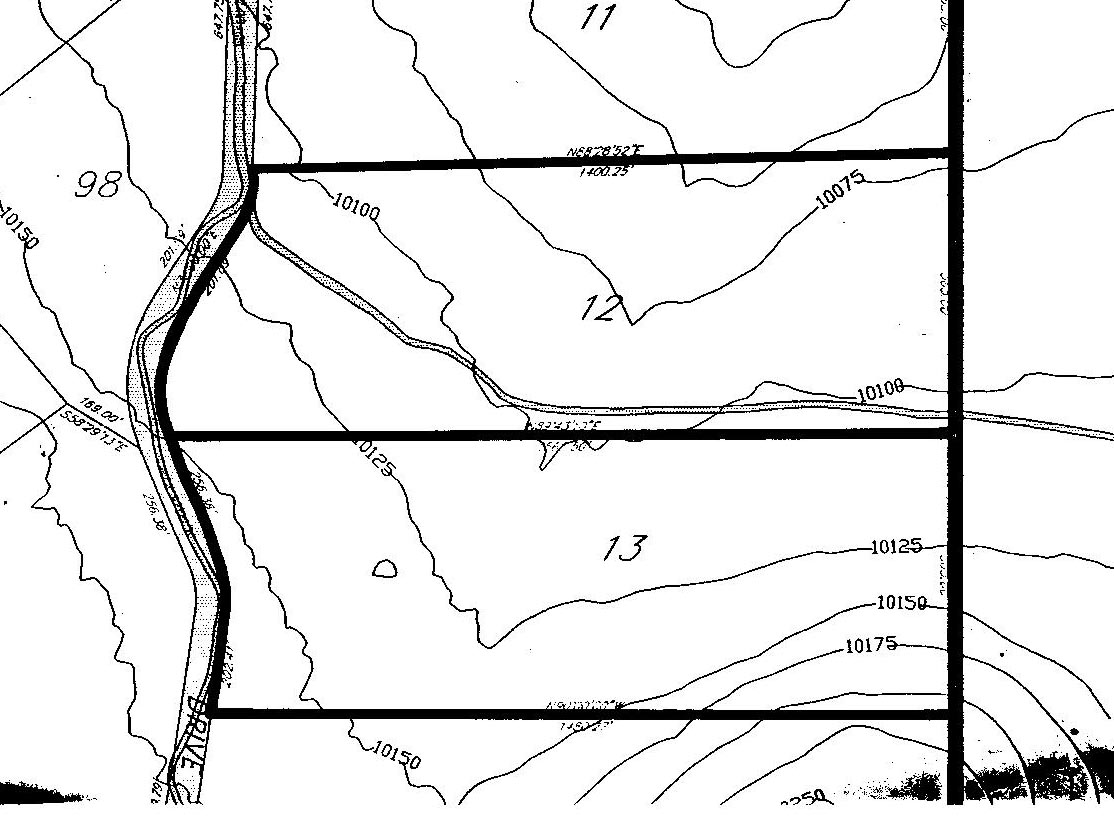 Lakefront Acreage For Sale Parcel Map Near Taos & Angel Fire, New ...